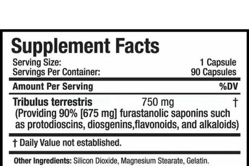 TRIBX90 - 90 Capsules - 100% Pure Tribulus Terrestris Tribex Allmax ...