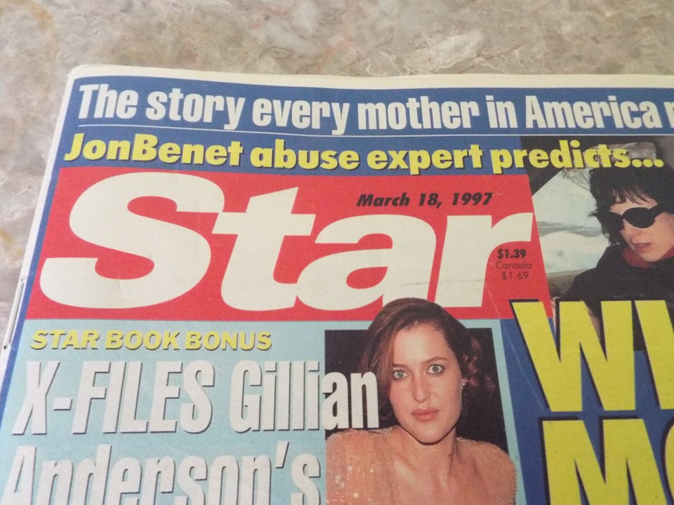 VINTAGE Star Tabloid Magazine March 18, 1997 JonBenet , Leann Rimes, X ...