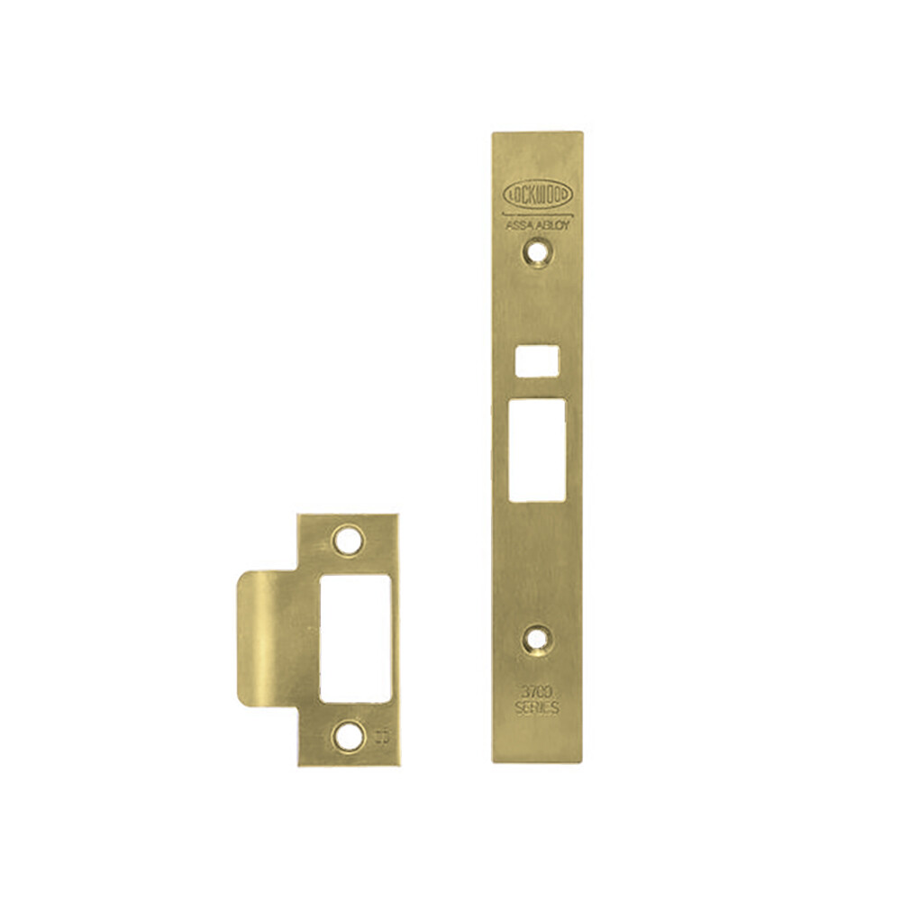 Lockwood 3772 Strike, Faceplate & Screws Polished Brass 3772FINKITPB ...