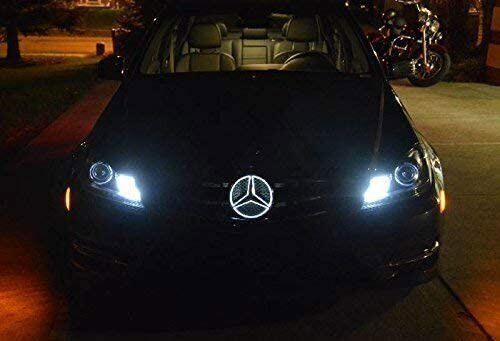 Car Front Grille LED Emblem Light for Mercedes Benz Illuminated Logo ...