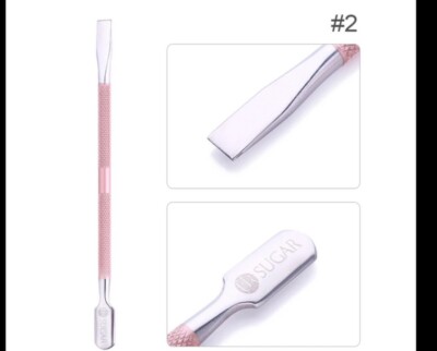 Latest Rose Gold Nail Cuticle Chisel Spoon Pusher Manicure Pedicure ...