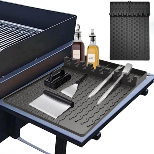 Griddle Mat BBQ Grill Accessories Tools for Blackstone, Side Shelf Mat ...
