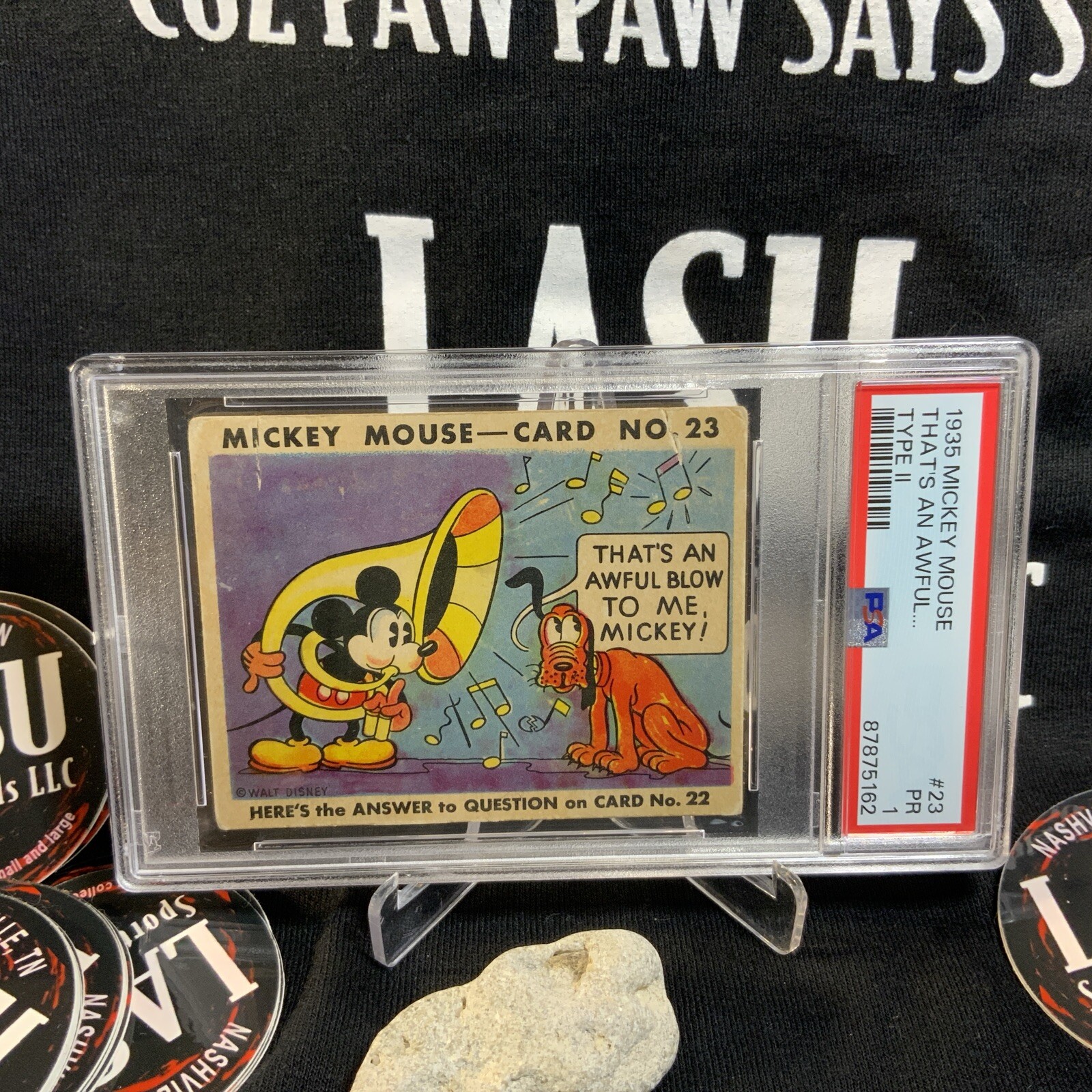 1935 Mickey Mouse Gum R89 Set Break That's An Awful Blow... #23 Type 2 ...