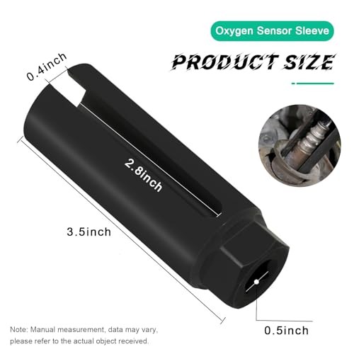 Oxygen Sensor Socket with Side Wire Cutout/2 Inch 3.54×0.87 inches 1 ...