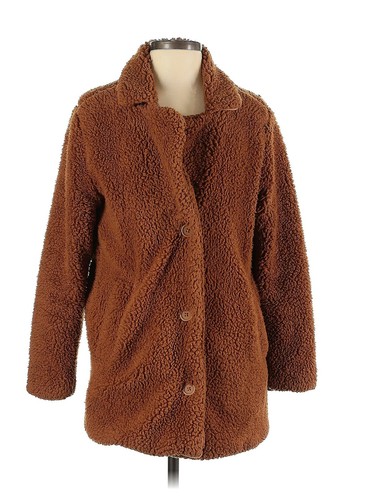 Miss Ashley Women Brown Faux Fur Jacket P Petites | eBay