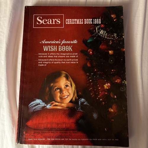 Vintage 1968 Sears Christmas Wishbook Catalog Original Inserts Toys ...