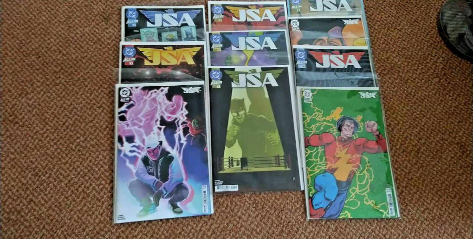 almost complete run of 2025 run of JSA missing two issues 1 and 11 ...