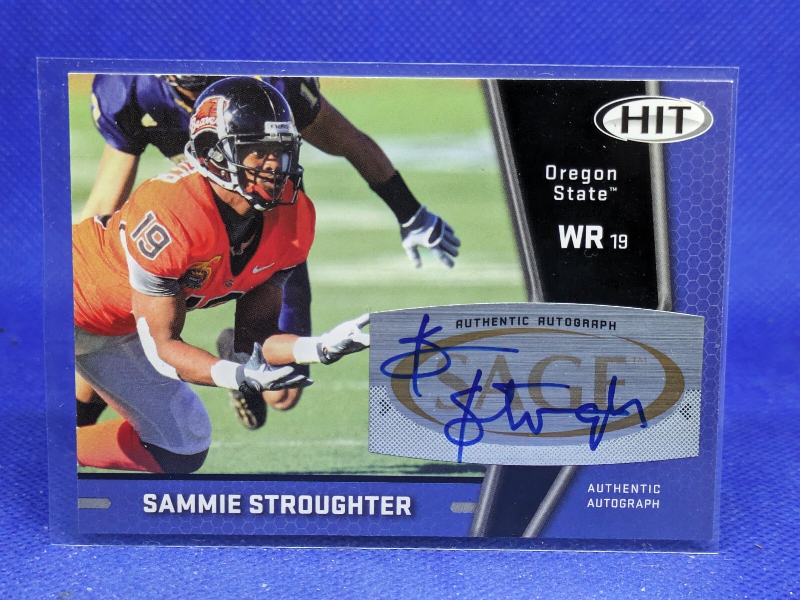 2009 SAGE Hit Auto Sammie Stroughter #A19 Rookie Auto RC | eBay