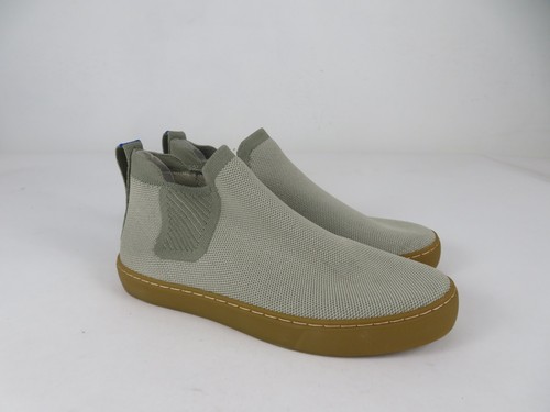 Rothys The Chelsea Womens 9 Boots Gray Shoes Pull On Knit Ankle Comfort ...