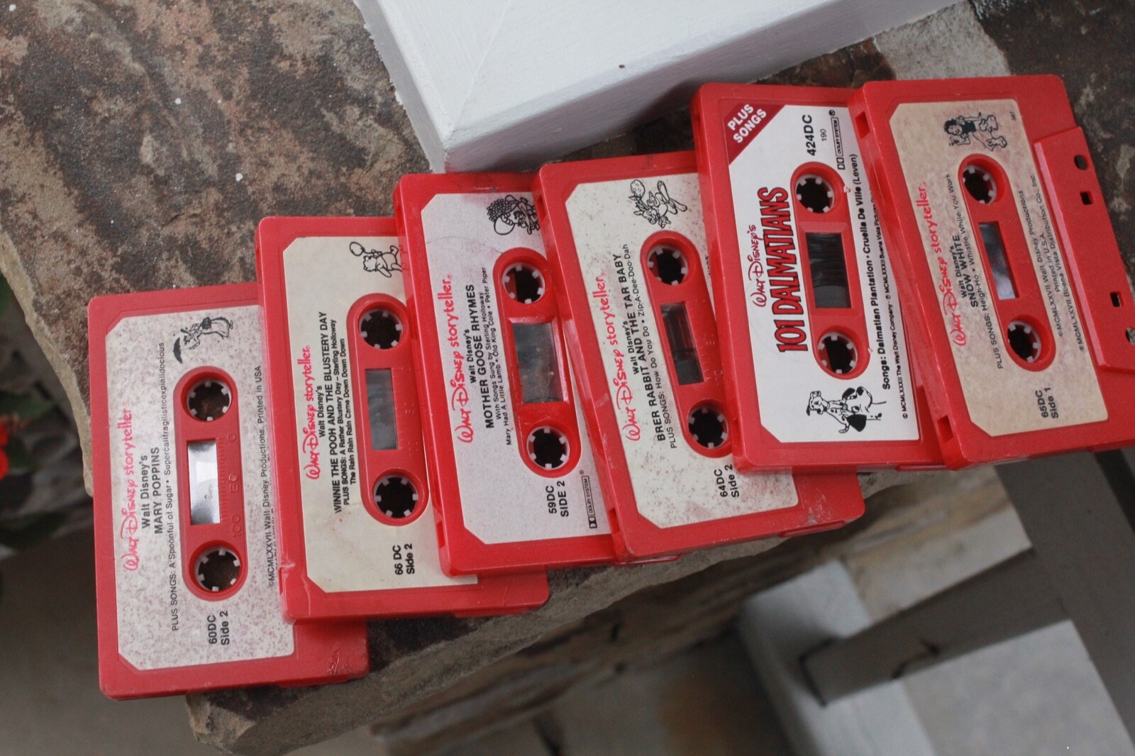 6x walt disney storyteller cassettes incl BRER RABBIT SNOW WHITE BAMBI ...