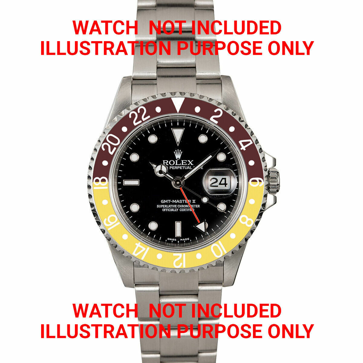 BEZEL & INSERT FOR ROLEX GMT 1670 1675 16750 16753 BROWN/GOLD SILVER ...