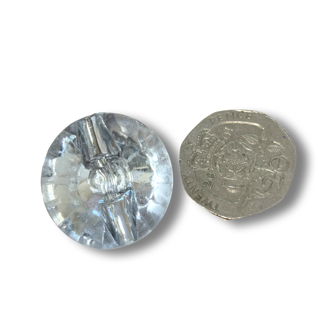 Buttons Crystal, faux diamond round, many sizes stocked 8 mm to 25 mm ...
