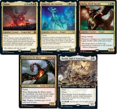 EDH Dragon Deck - Tiamat Commander MTG Magic the Gathering - Amareth ...
