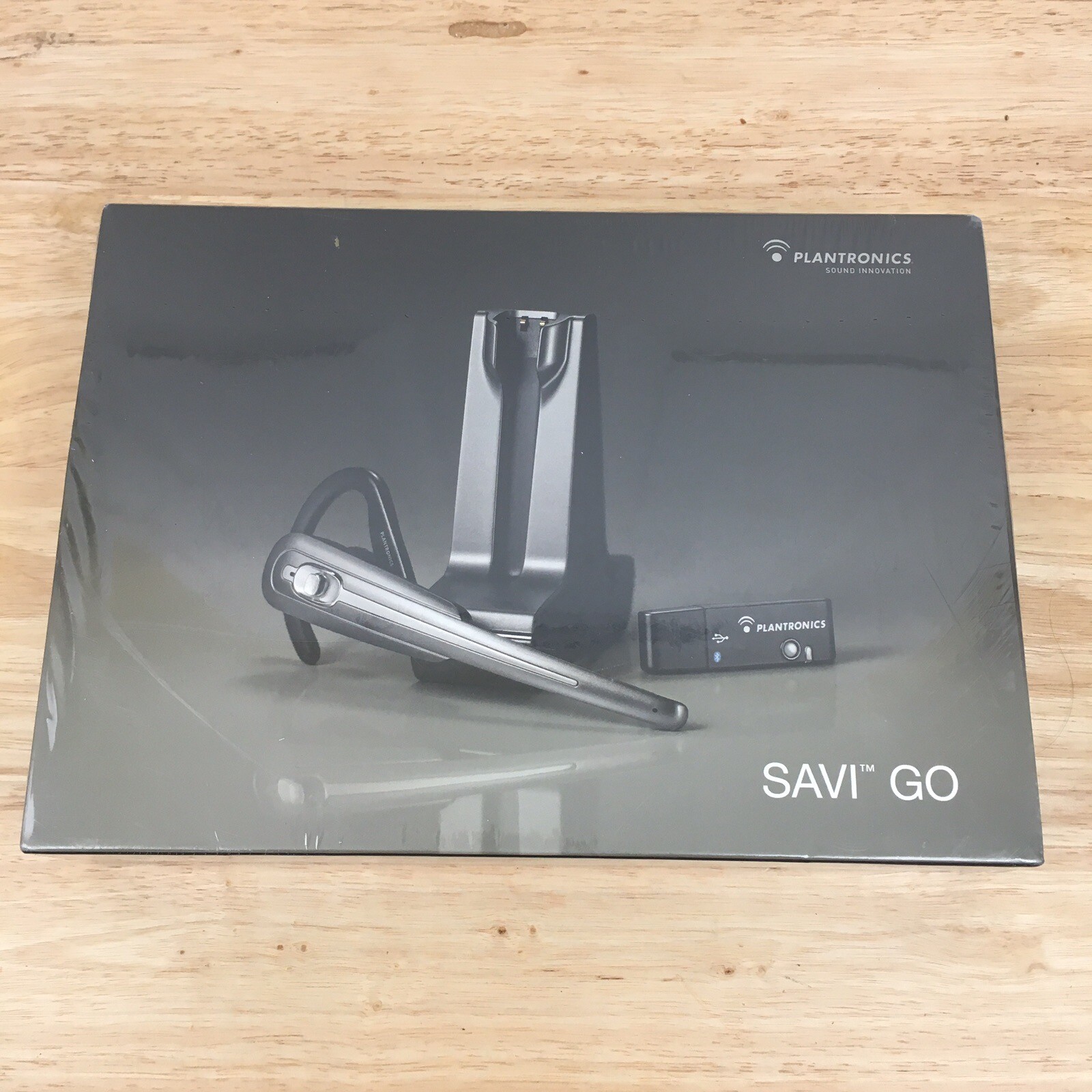 NEW Plantronics WG101/B Savi Go Wireless Headset Bluetooth Over Head ...