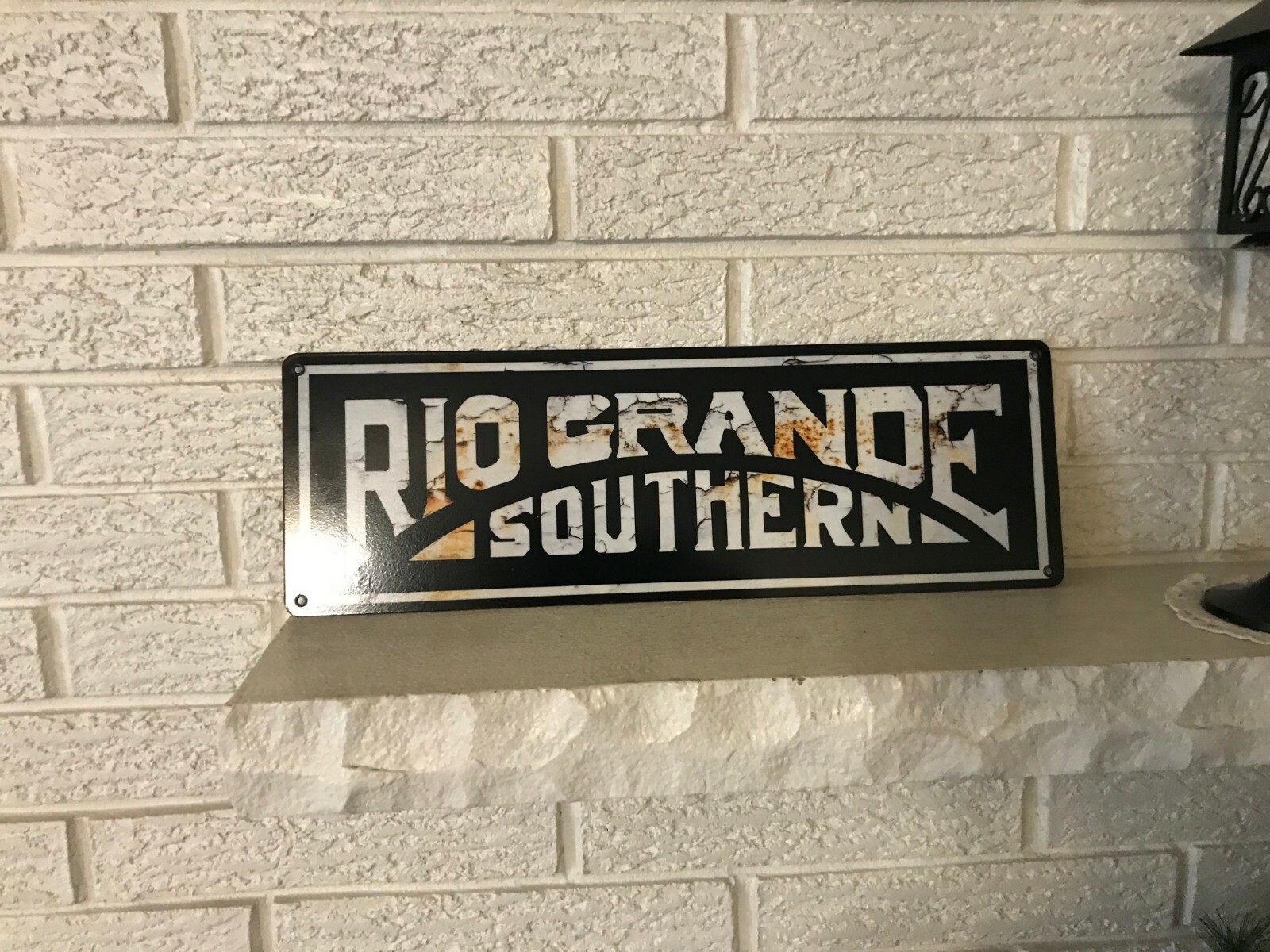 Antiqued Aged Rio Grande Southern Reproduction Railroad Metal Sign 6×18 ...