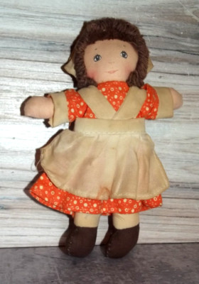 Vintage Hallmark Thanksgiving Pilgrim Girl Rag Doll 1974 Bobbs Merrill ...