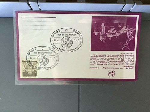 Germany 1971 Hamburg Apollo 15 Space stamp card R29396 | eBay