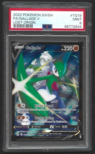 Pokemon Gallade V TG19/TG30 Full Art Trainer Gallery Lost Origin PSA 9 ...