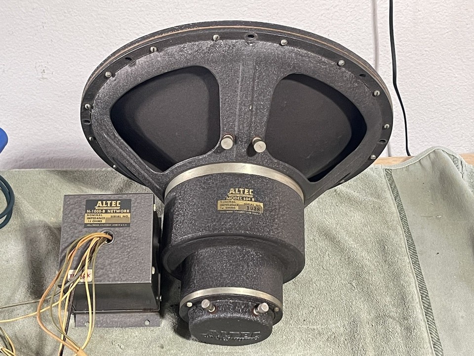 Altec Lansing 604B Single Duplex Speaker W/ N-1000-B Crossover Cone ...