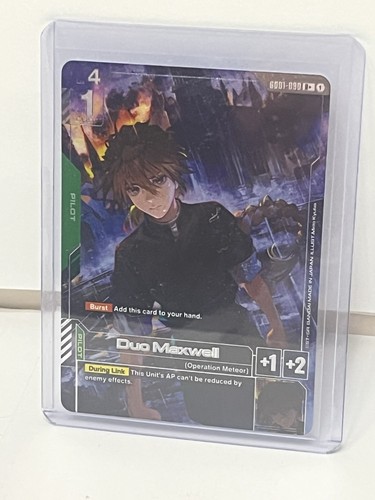 Gundam Card Game Duo Maxwell GD01-090 R+ Foil Alternate Art Alt Newtype ...