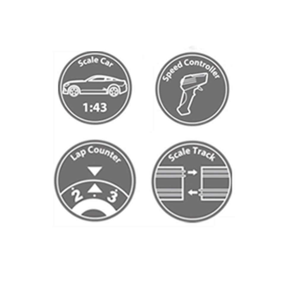 Large Electric Remote Control Slot Car Racing Track Set Kids Toy Race ...