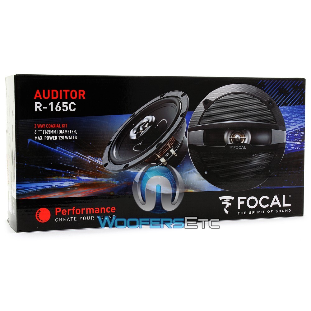 FOCAL AUDITOR R-165C 6.5" 2-WAY 240W MAX COAXIAL SPEAKERS BUILT IN ...