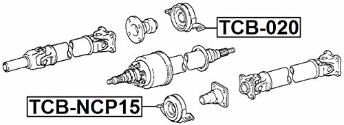 Center Bearing Support Febest TCB-NCP15 OEM 37230-59025 | eBay