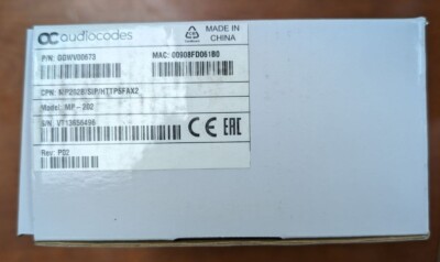 Audiocodes MP -202 HTTPS Fax Adapter (P/N GGWV00673) | eBay