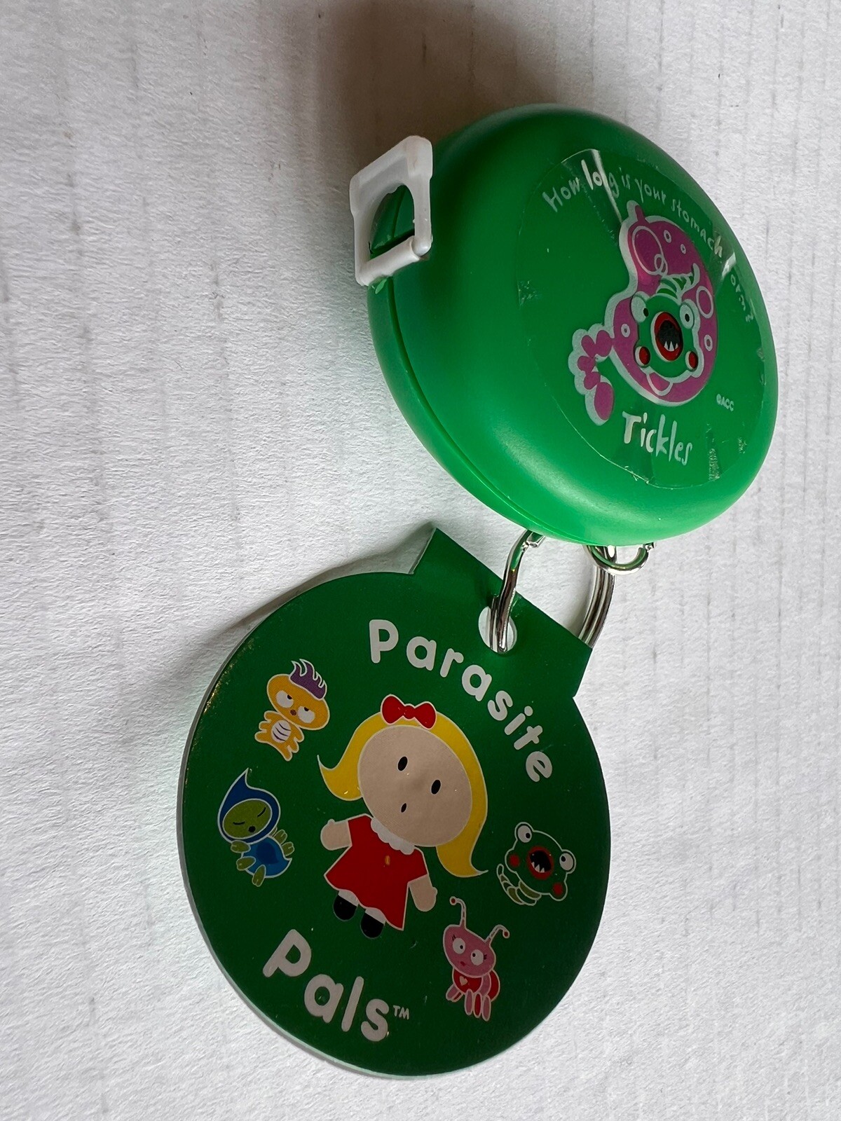 New Rare Tickles Green Keychain Measuring Tape Accoutrements Parasite ...