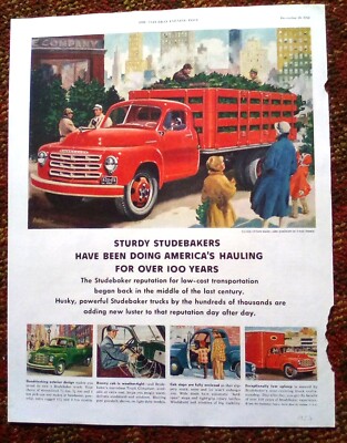 1953 Studebaker Trucks Print Ad 1 1/2 Ton Pick Up 10.5 x 13.5 | eBay