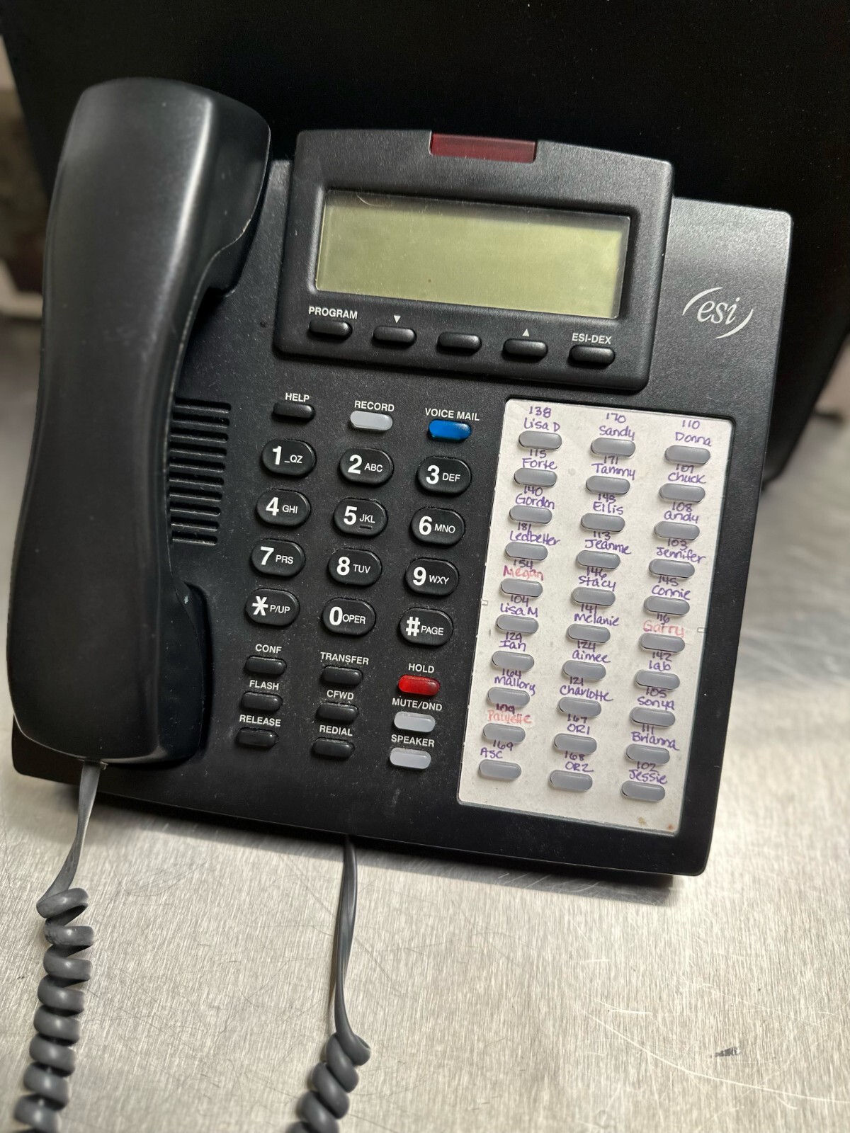 Lot of 60- ESI 48 Key H DFP Digital Display Office Phones w/ stands and ...