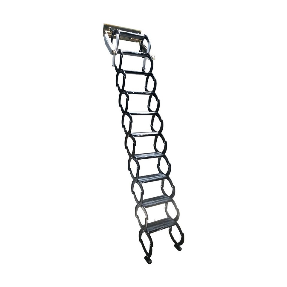 Folding Ladder |Wall Mounted Folding Ladder Loft Stairs Attic|Height 8 ...