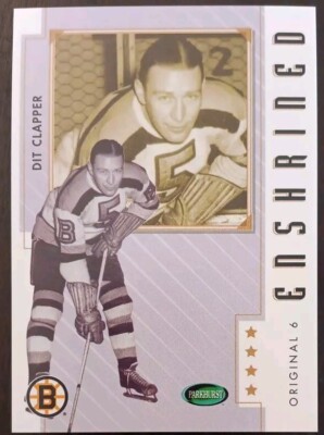 2003 - 2004 Parkhurst Dit Clapper Original Six Bruins #87 Hockey Card ...