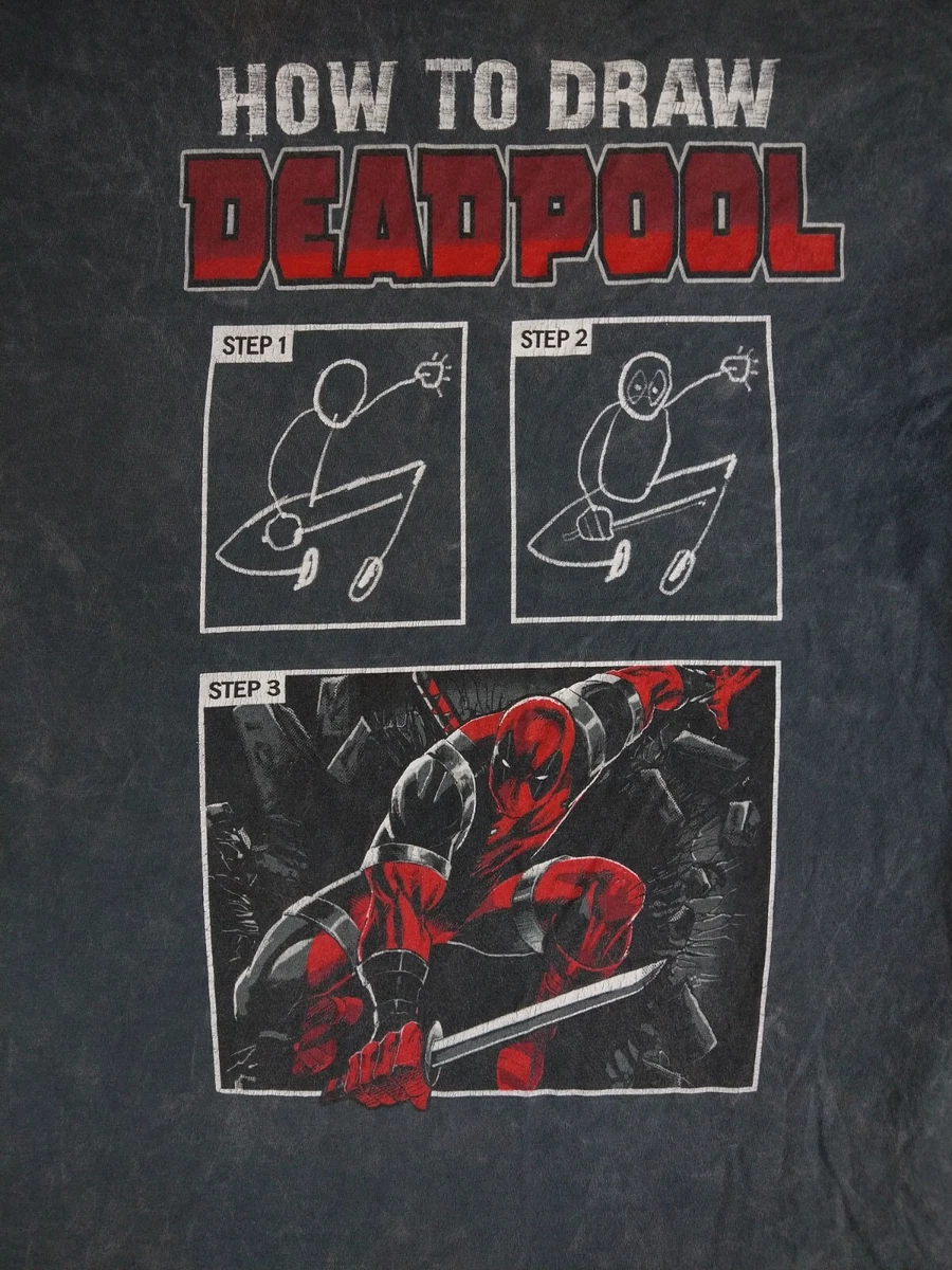 How To Draw Deadpool Step By Step