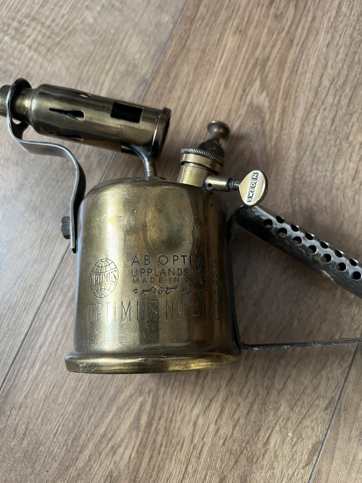 VINTAGE OPTIMUS 406 BRASS PARAFFIN BLOW TORCH / LAMP | eBay UK