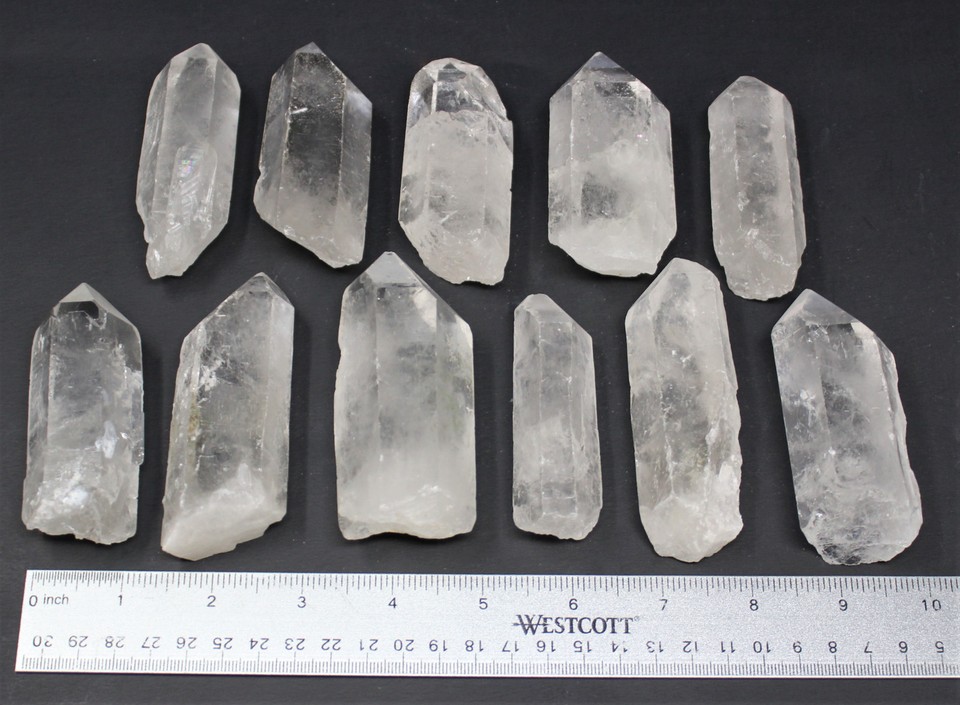 Clear Quartz Crystal Point (3" - 4") Natural Wand Specimen, Reiki ...