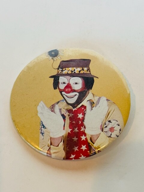 Badge A Minit Pinback Button Pin 1960s Circus Creepy Clown Carnival ...