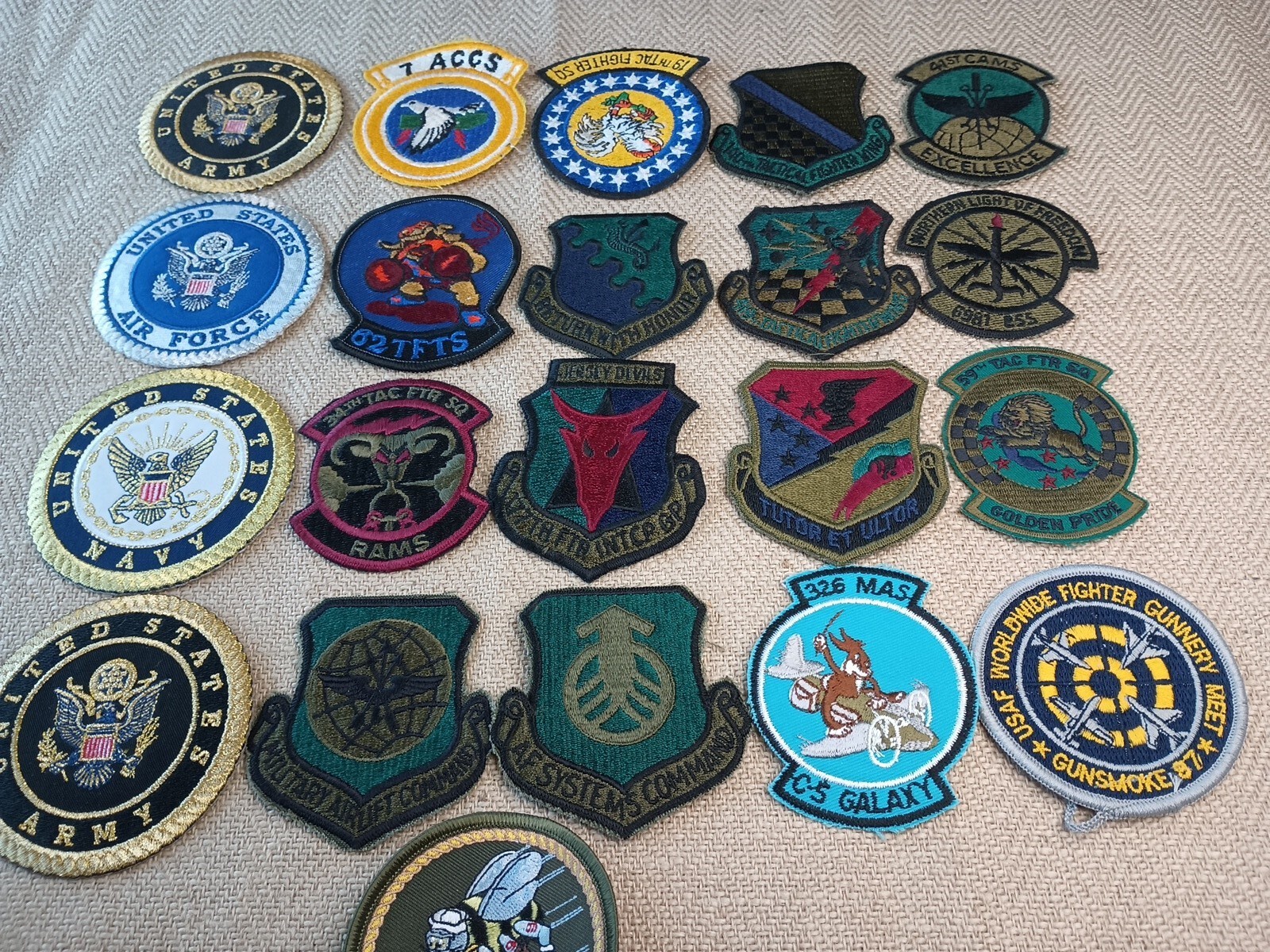 Vintage rare Lot Of 21 USA Military Patches ,army navy airforce .sew iron on | eBay
