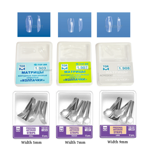 Dental Proximal Anterior Strips Shovel Matrix Bands TOR VM Clear ...
