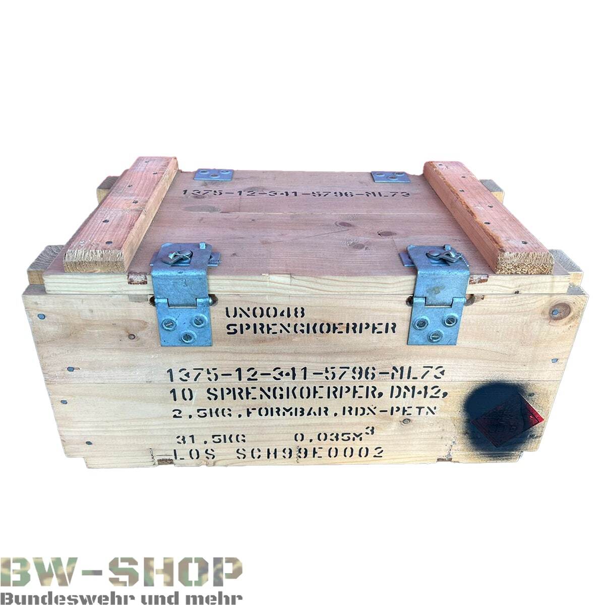 ORIGINAL BUNDESWEHR MUNITIONSKISTE HOLZ DM26 DM35 DM42 ARMY BW ...
