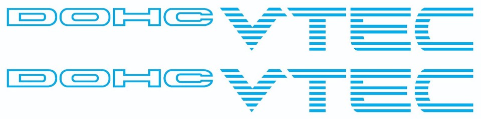 VTECH DOHC Toyota vinyl Sticker Decals - SET of 2 | eBay