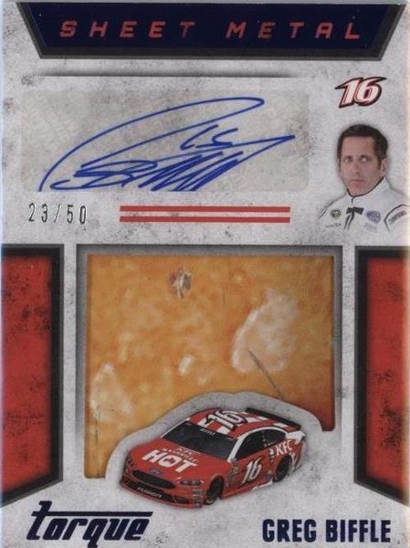2016 Panini Torque - Silhouettes Sheet Metal Signatures Blue #SSM-GB ...