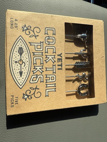 Yeti Limited Edition Cocktail Picks Brand New Set (5 Picks) Collectible ...