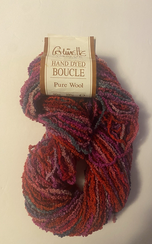 VTG Colinette Hand Dyed boucle Wool Raspberry (1 hank) 100G | eBay