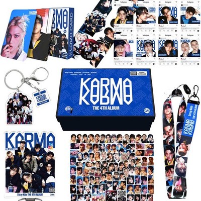 Kpop Stray Kids [Karma] THE 4TH Album Merch Gift Box SKZOO Photocards ...
