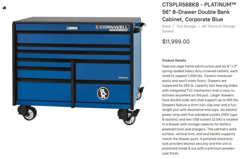 Cornwell Tool Box & Chest 56” Platinum Series | eBay