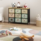 6/8/9 Drawers Dresser Bedroom Chest of Drawers Fabric Dresser Storage ...