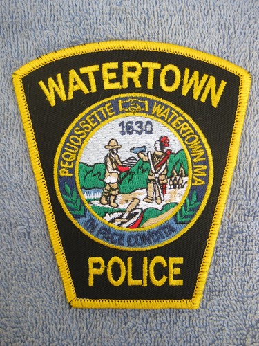 Original Real WATERTOWN MASSACHUSETTS POLICE DEPARTMENT SHOULDER PATCH ...