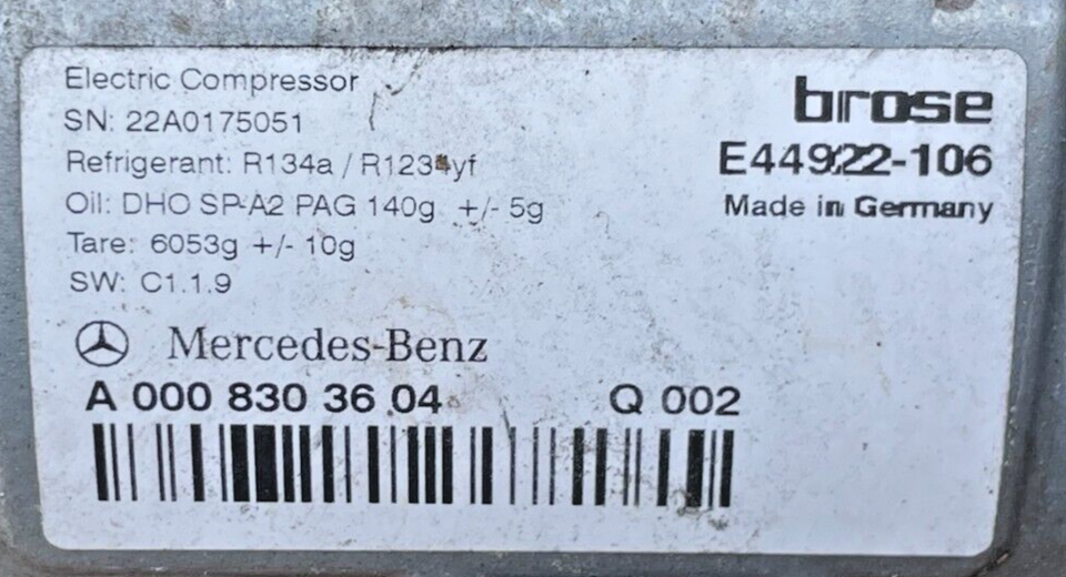 2021 - 2023 MERCEDES E CLS GLS GLE AMG GT CLASS A/C COMPRESSOR ...
