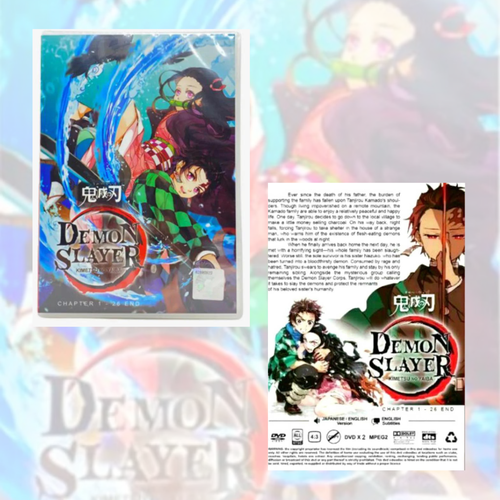 Demon Slayer: Kimetsu no Yaiba DVD Anime TV Series Chapter 1-26 End ...